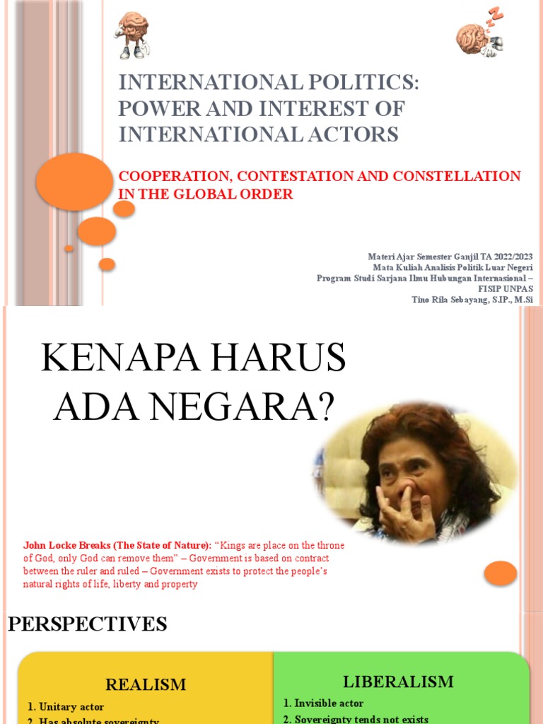 International Politics in IR Study | PDF | Polarity (International ...