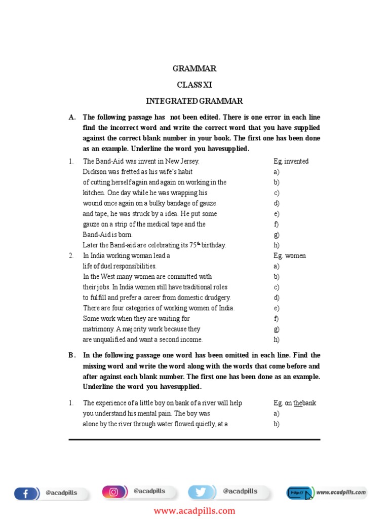 Integrated Grammar | PDF