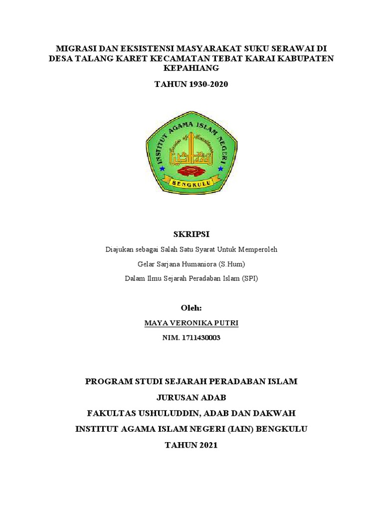 PDF Skripsi Maya Veronika Putri (Spi) | PDF