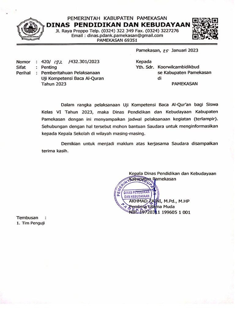 Pelaksanaan UKA 2023 | PDF