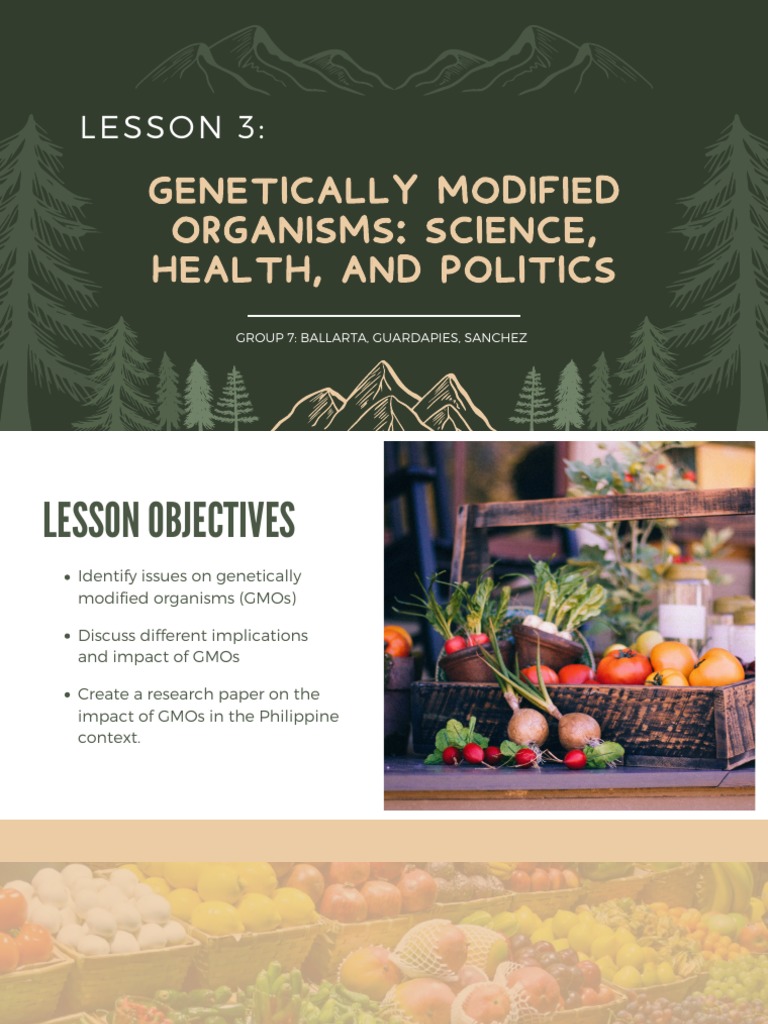 Genetically Modified Organisms Science, Health, and Politics | PDF ...