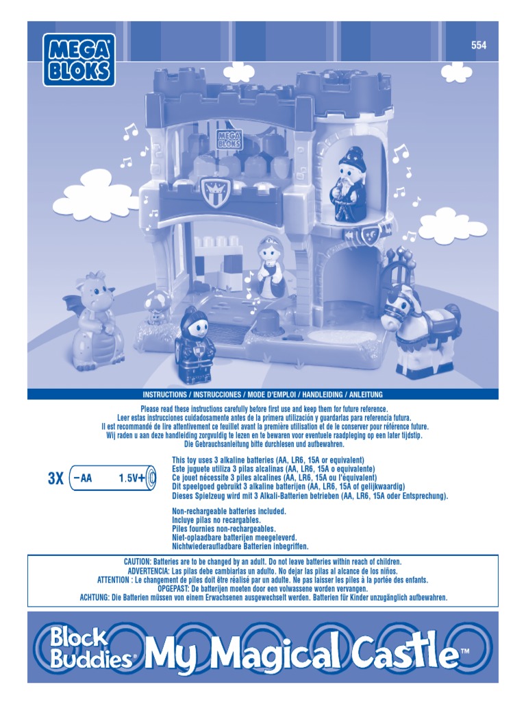 Mega Bloks - Block Buddies - 554 - My Magical Castle | PDF | Cellule ...