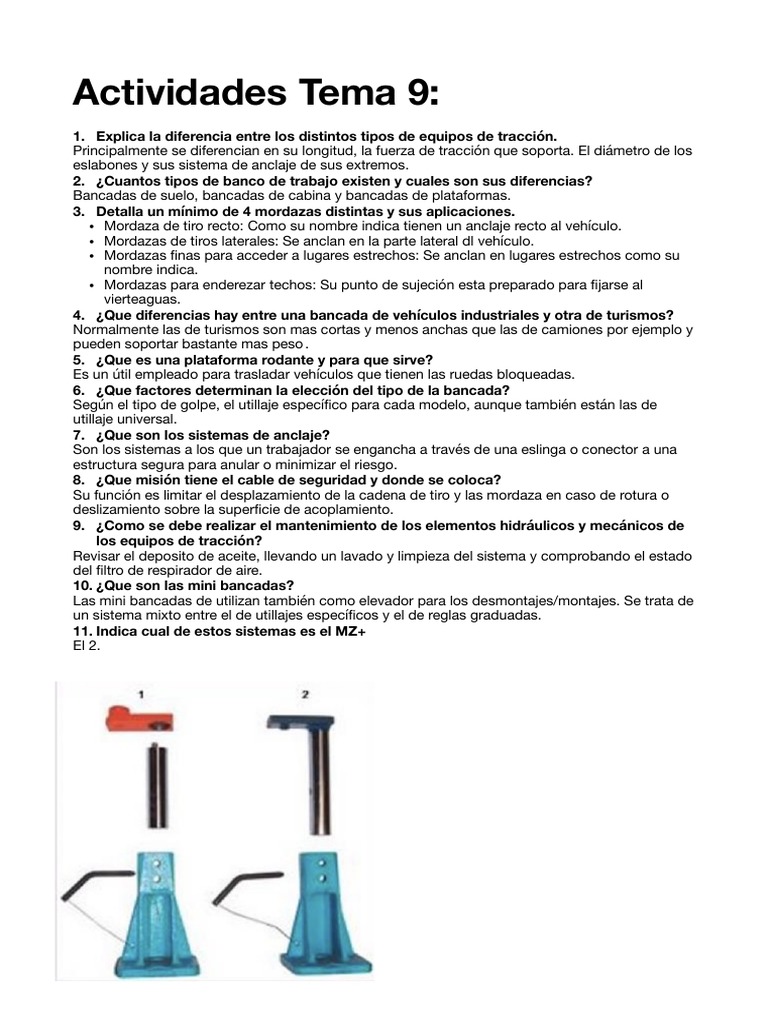Ejercicios T9 Resueltos | PDF | Transporte | Tecnología de vehículos