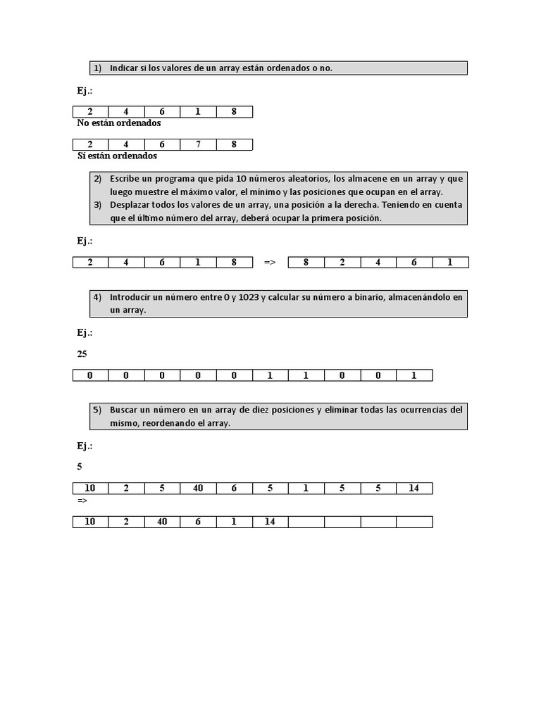 Ejercicios De Arrays Dfdjava Pdf 