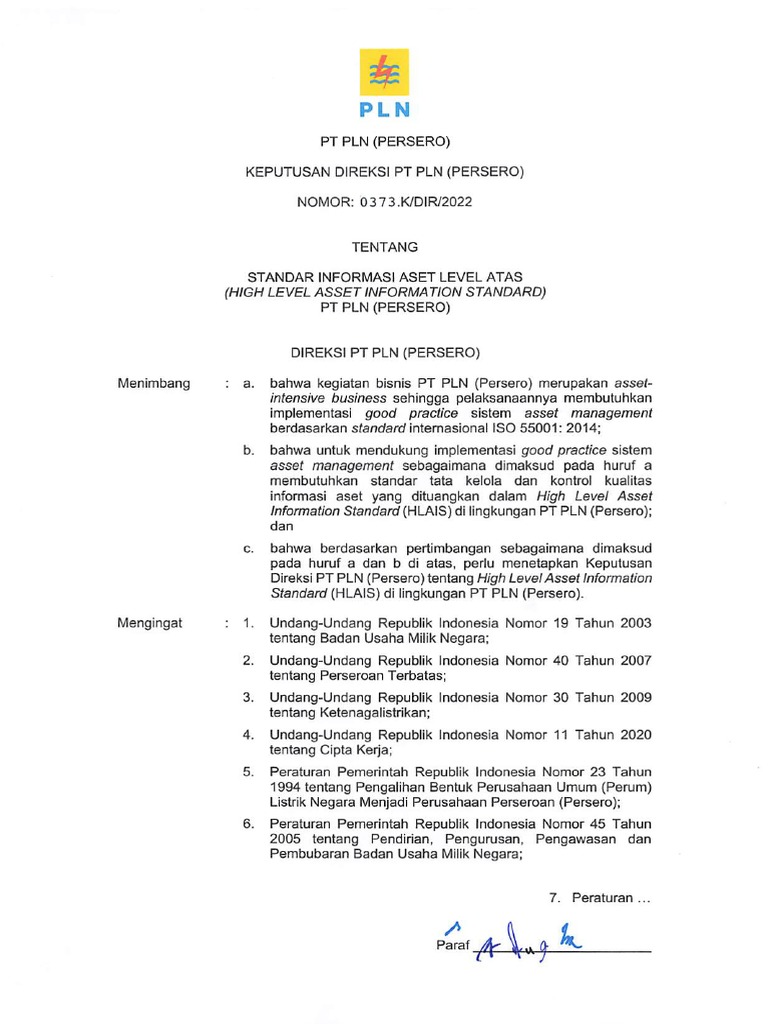 0373 Kepdir Standar Informasi Complete | PDF