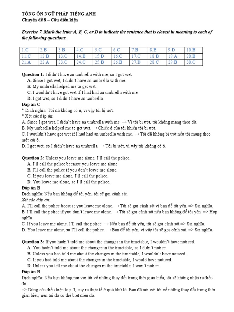 CD8 Exercise 7 KEY | PDF
