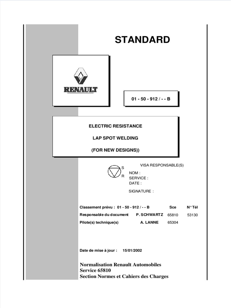 Norme Soudage 50 912 B | PDF | Welding | Construction