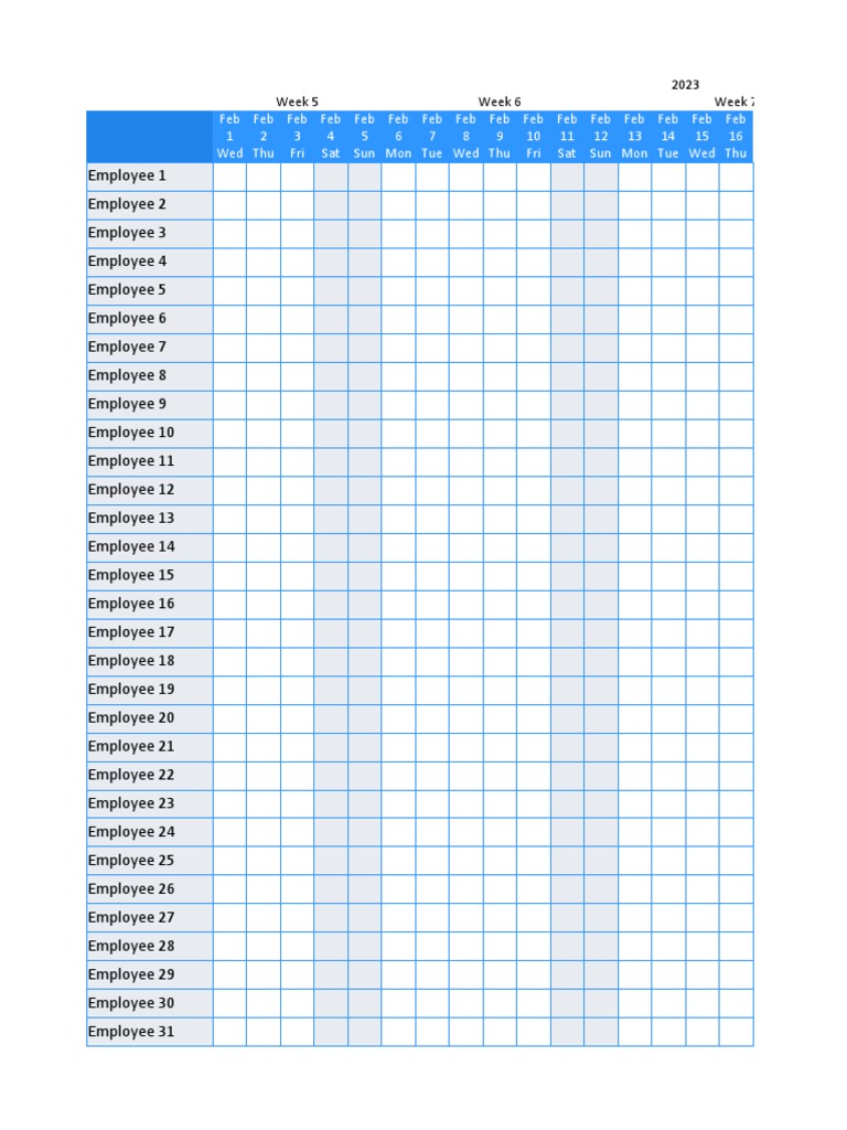 Absentia Leave Planner Template | PDF