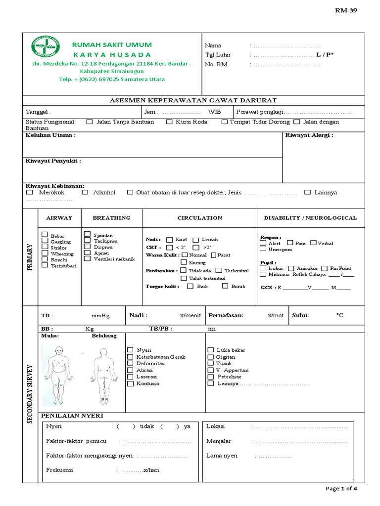 003.assesment Keperawatan IGD | PDF