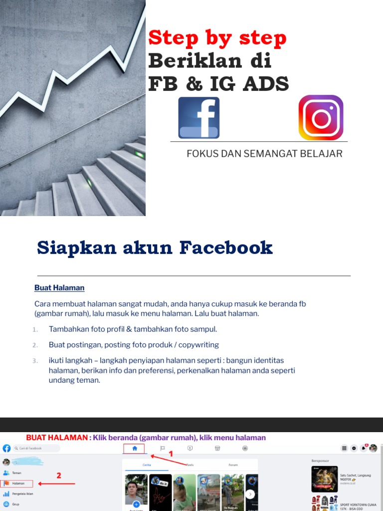 Step by Step Beriklan Di FB | PDF