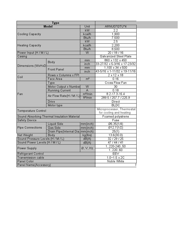 KR MV IDU 4series R410A 5060Hz Global MFL55028426 0CVP0-07A (Oct.2018 ...