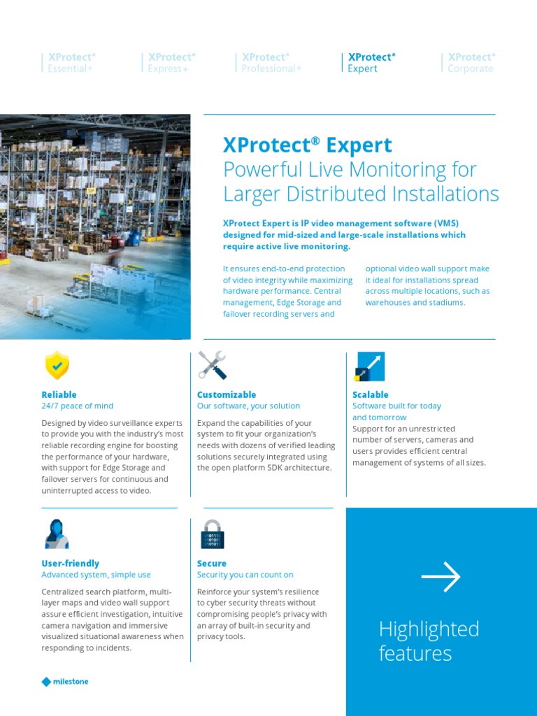 XProtect Expert Product Sheet | PDF | Server (Computing) | Video
