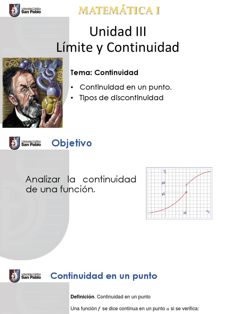 Continuidad y Discontinuidad en Funciones | PDF | Función continua ...