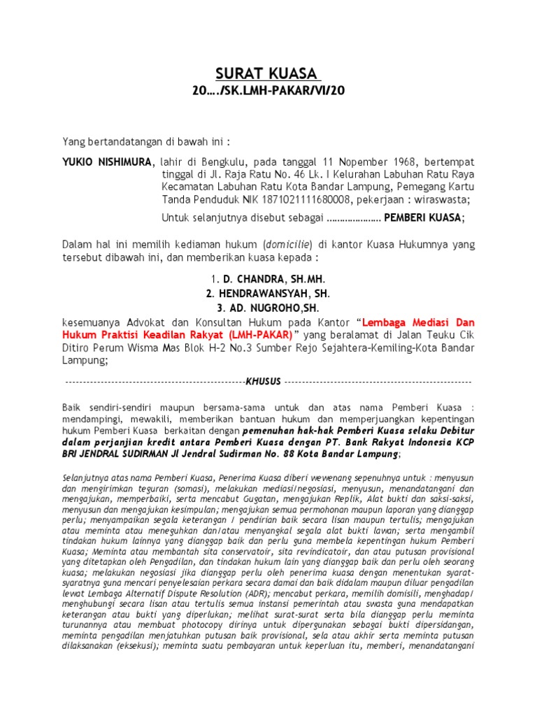 Draft SK Yukio | PDF | Hukum