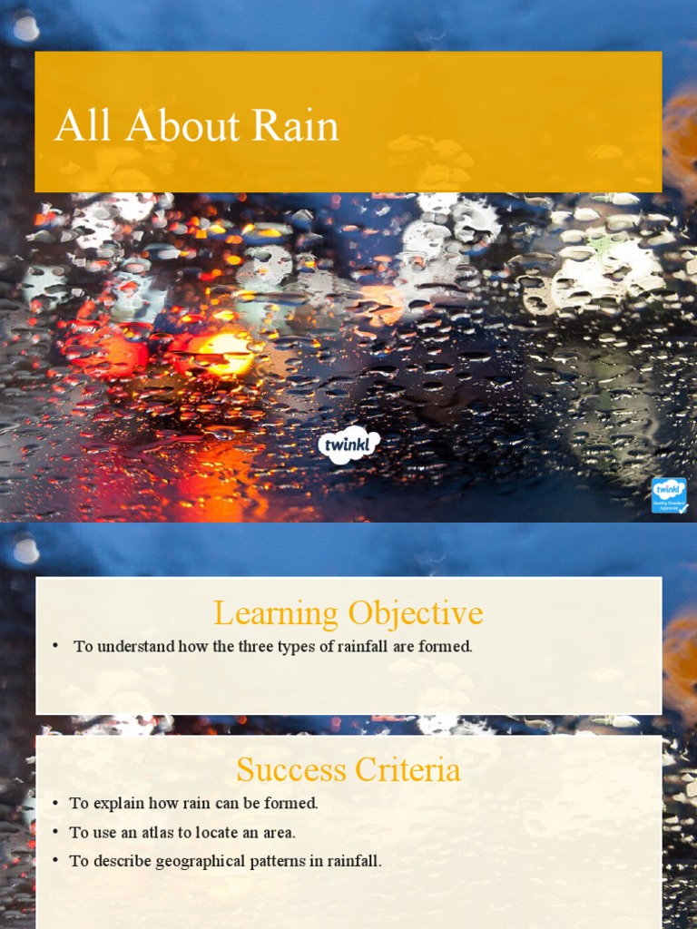 All About Rain Presentation | PDF | Rain | Precipitation