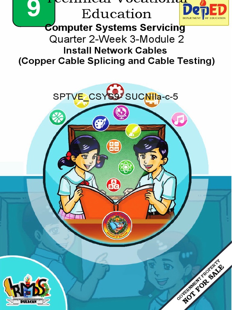 Css 9 Q2 W3 Mod2 Install Network Cables Network Copper Cable Splicing And Cable Testing V1