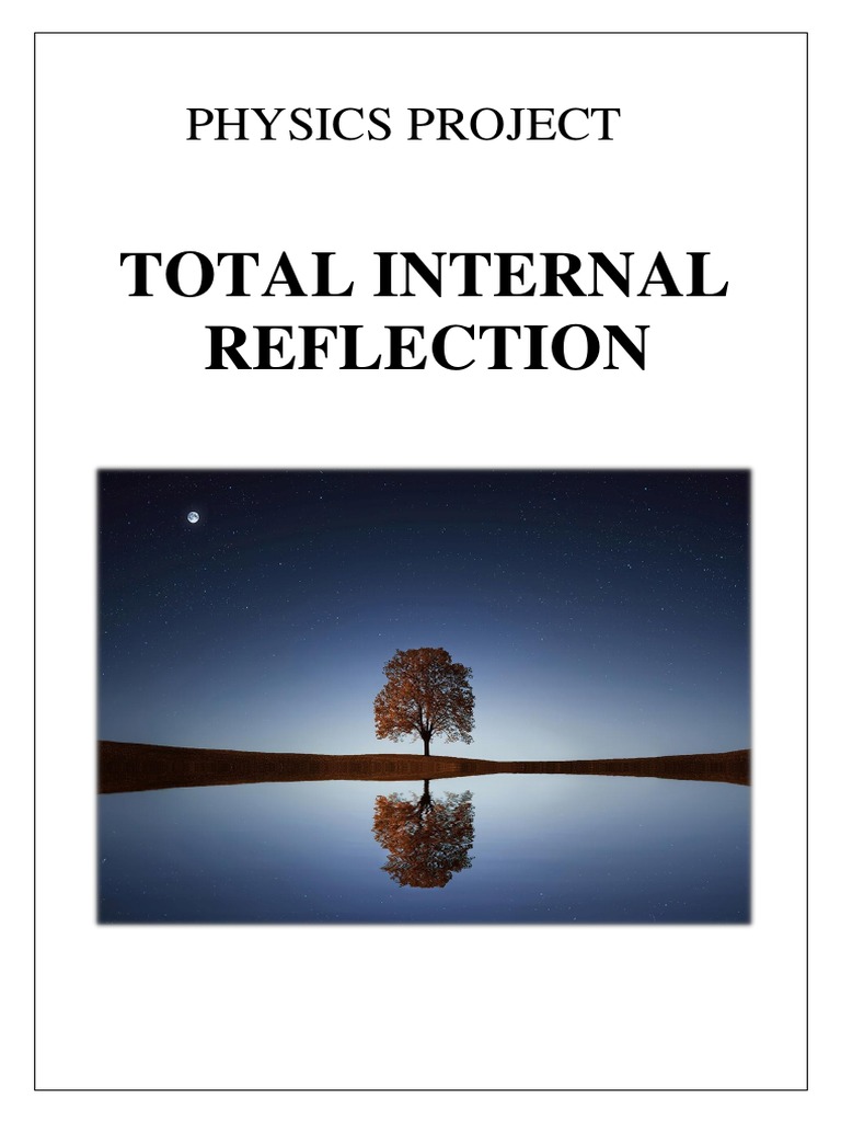 Total Internal Reflection | PDF | Refraction | Reflection (Physics)
