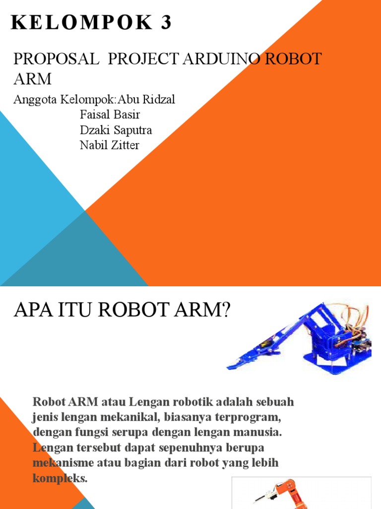 Proposal Project Arduino Robot ARM | PDF