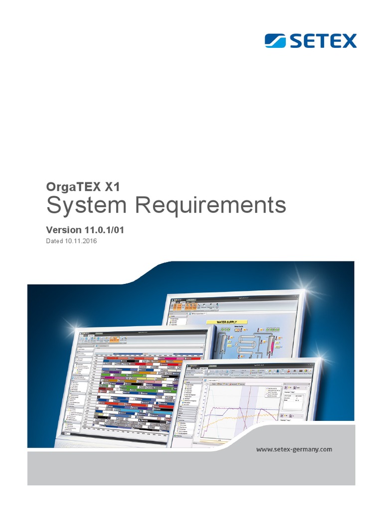 OrgaTEX X1 Professional System Requirements EN 1101 01 | PDF ...