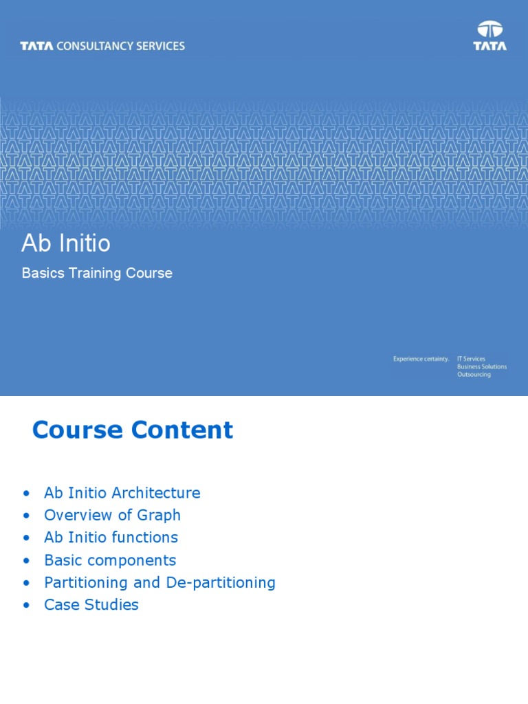 01 Ab Initio Basics | PDF | Parameter (Computer Programming) | Computer ... 01 Ab Initio Basics | PDF | Parameter (Computer Programming) | Computer ...