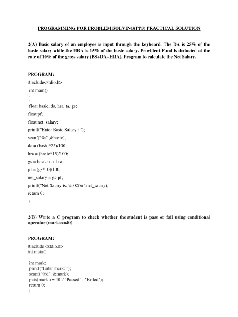 Pps Practical Solution Pdf Software Engineering Computing