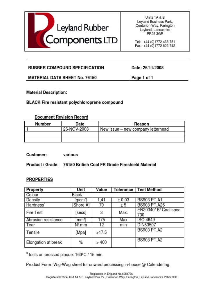 Product Data Sheet 76150 Compound | PDF | Materials | Building Engineering