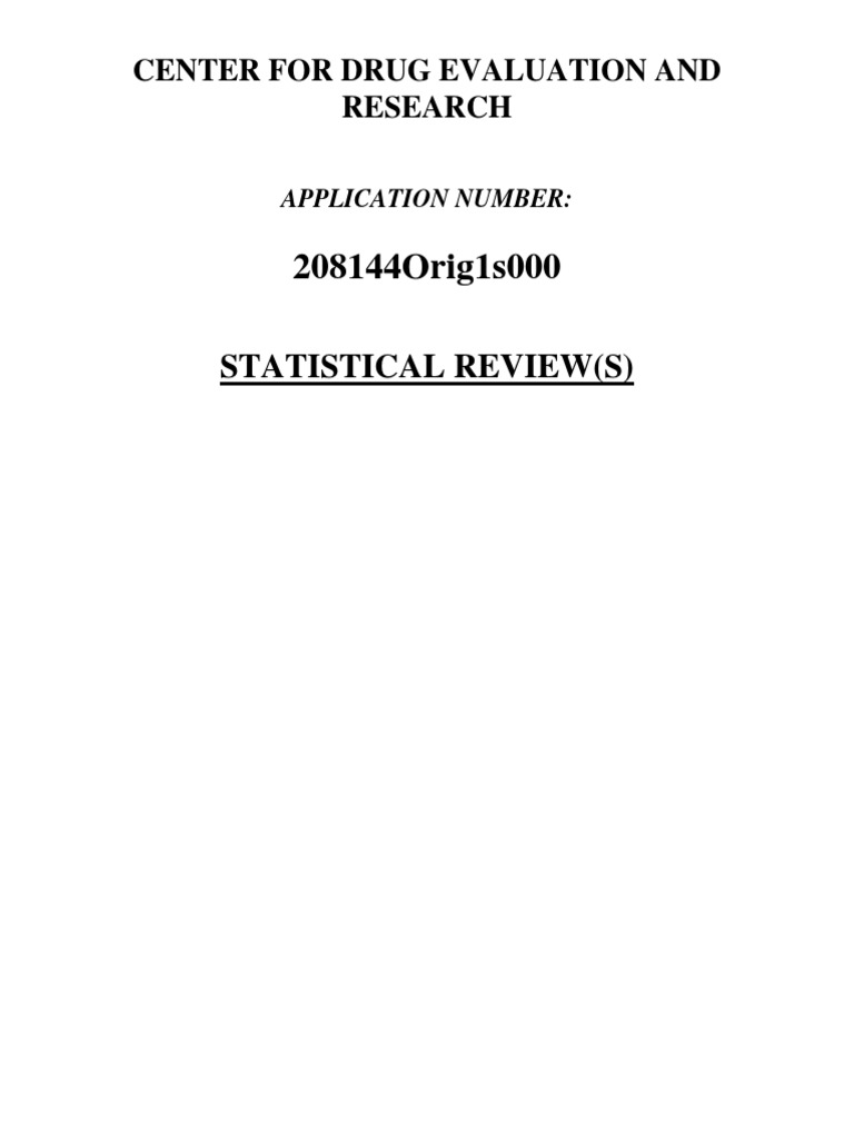 NDA Luminese. FDA | PDF | Phases Of Clinical Research | Analysis Of ...