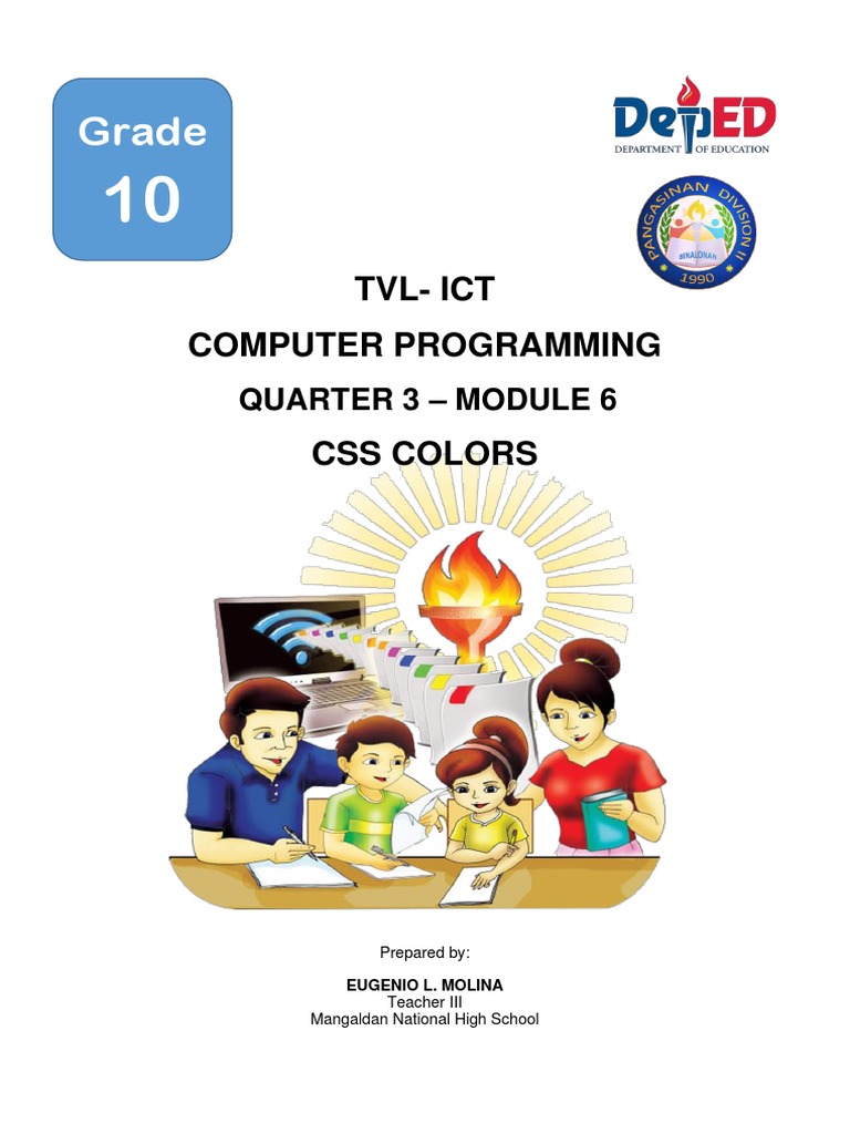 q3 Module6 g10 Programming | PDF | Vision | Color q3 Module6 g10 Programming | PDF | Vision | Color