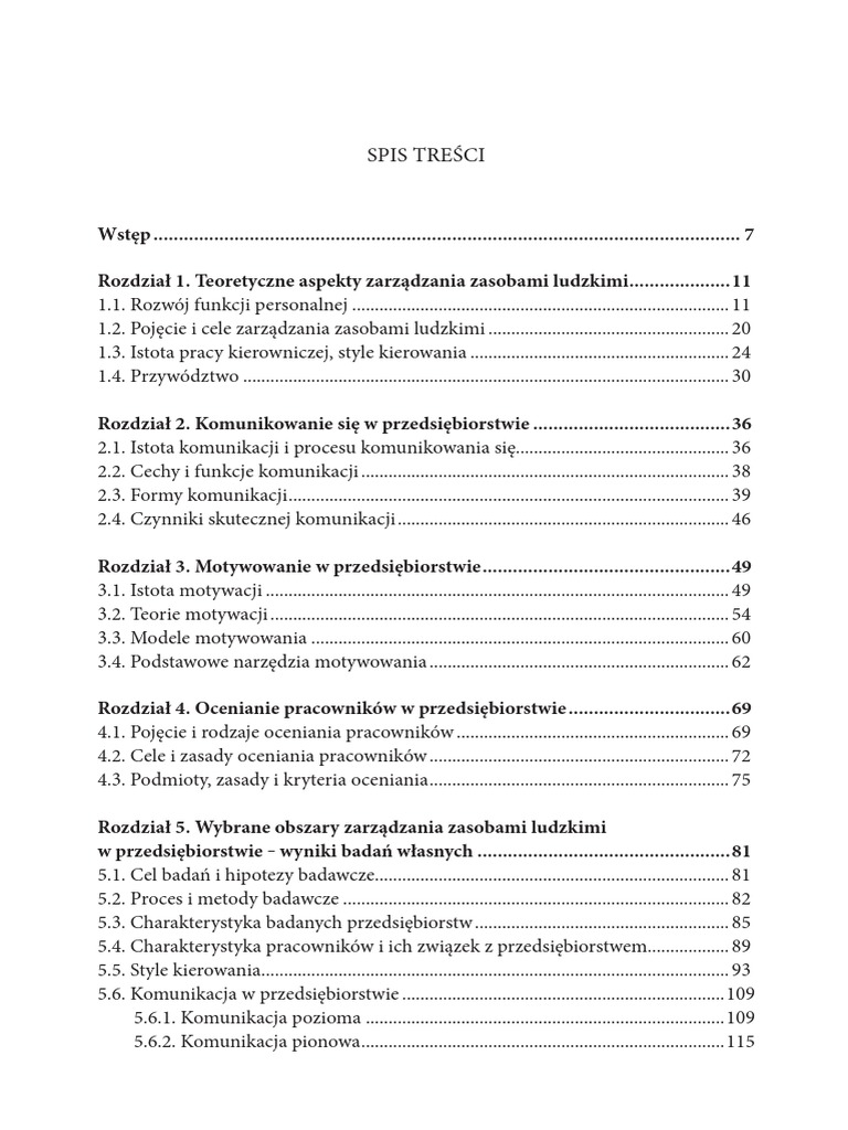 Spis Treści | PDF