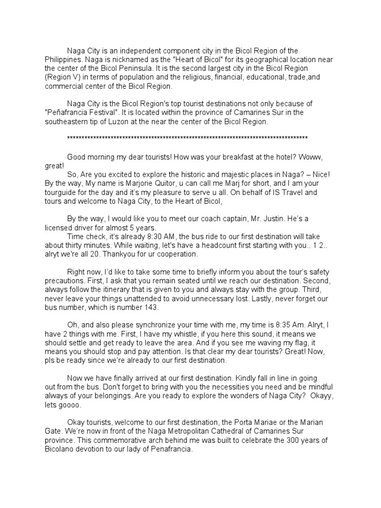 Virtual Tour Script | PDF