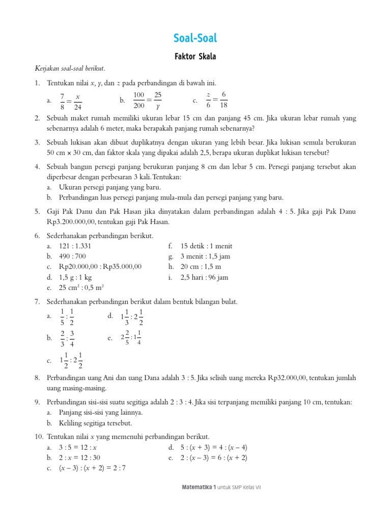 Faktor Skala | PDF | Metode & Bahan Ajar | Sains & Matematika