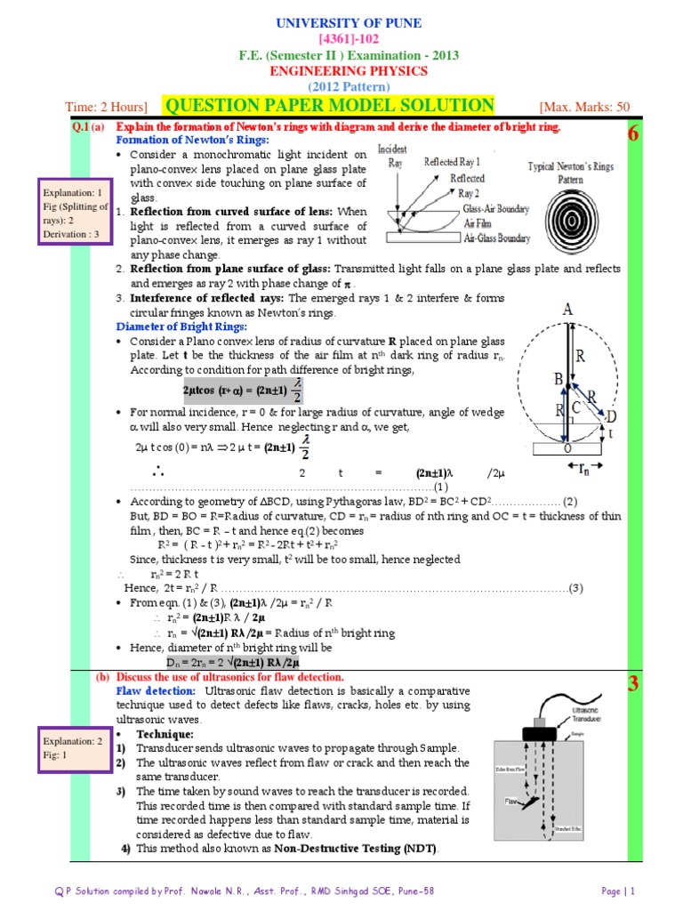 SPPU PHYSICS QP Solution 2012-13 sem-II | PDF | Superconductivity | Uncertainty Principle