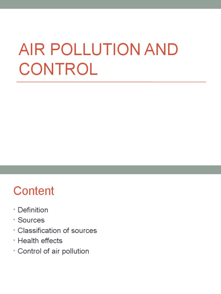 Air Pollution | PDF