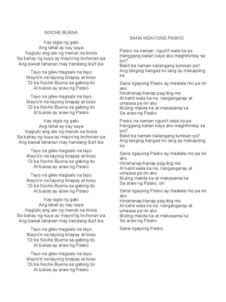 Noche Buena | PDF