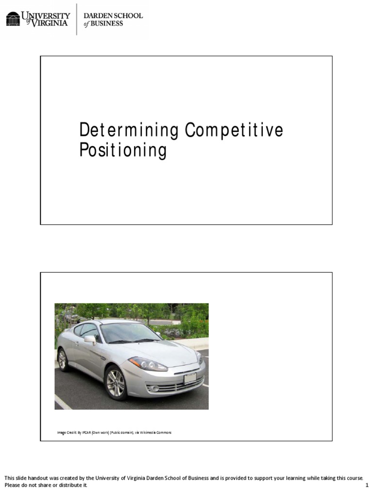 Competitive Positioning Strategies | PDF | Competitive Advantage | Business
