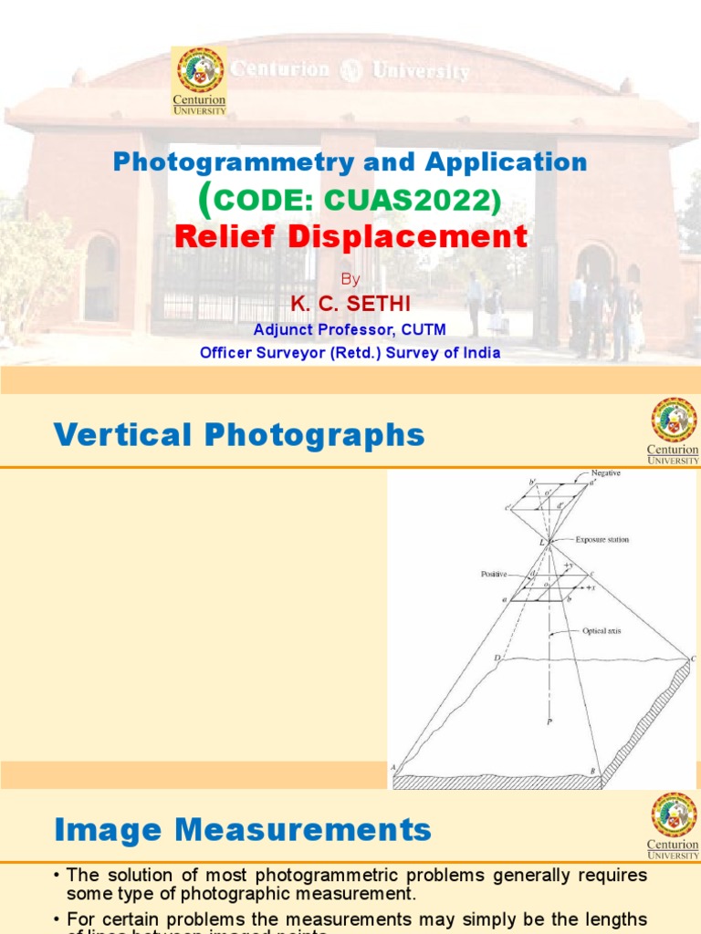 Understanding Relief Displacement in Photogrammetry | PDF | Geometry ...