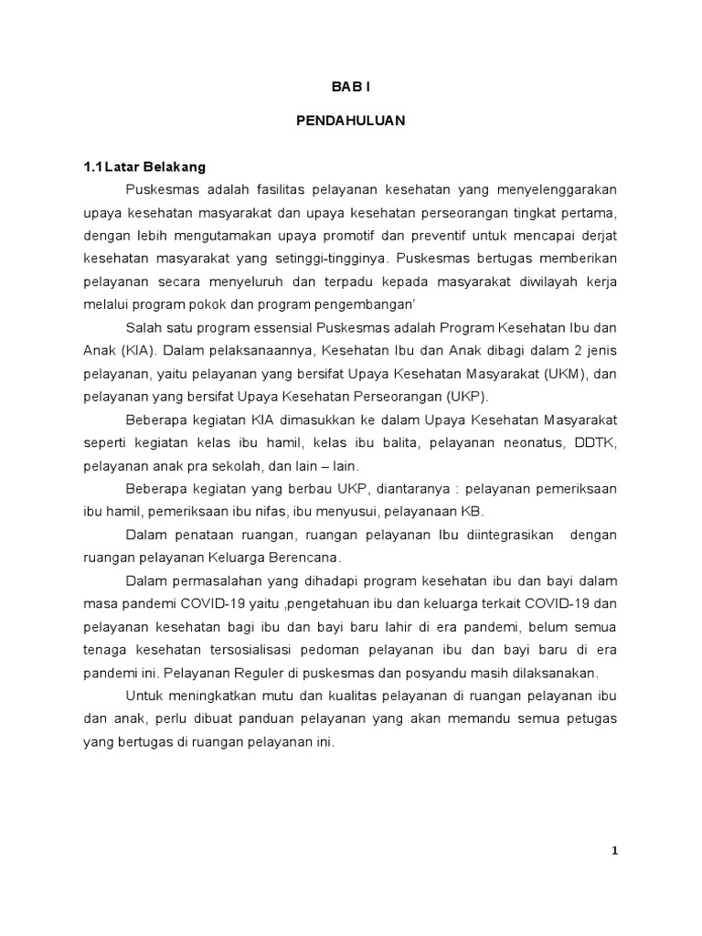 Panduan Pelayanan KIA-KB | PDF | Kesehatan Holistik