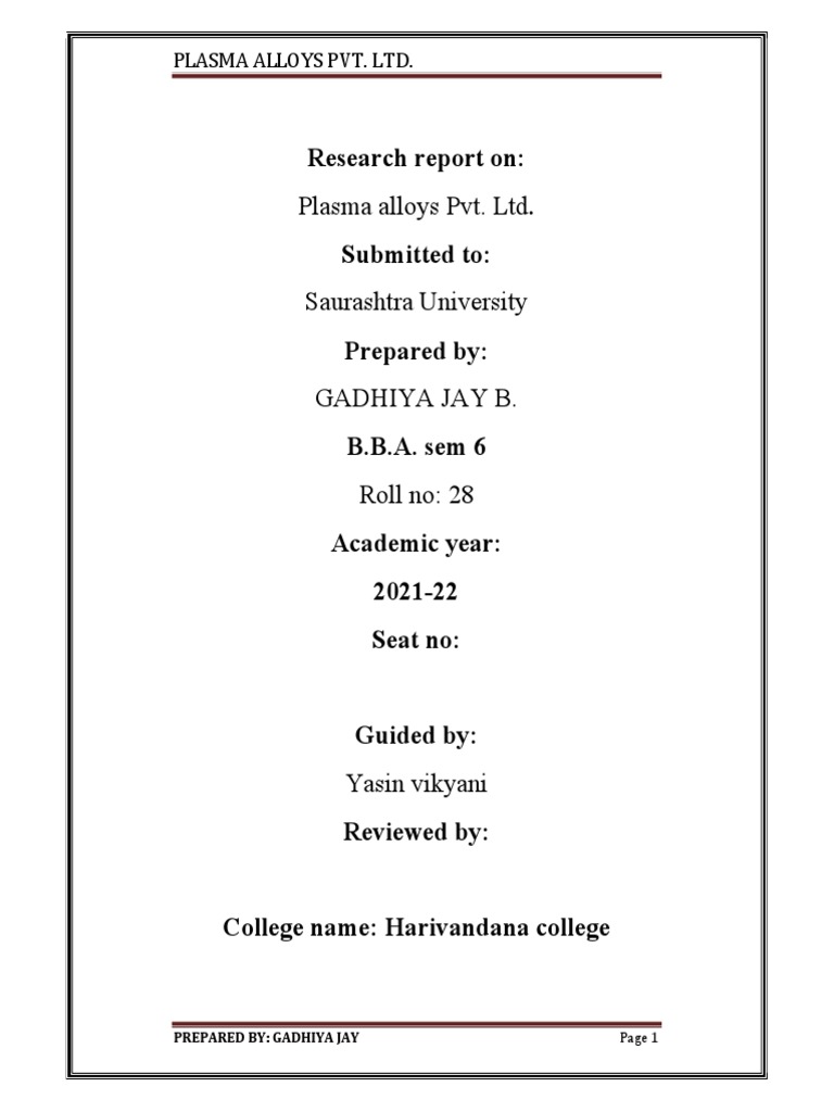 Bba Project Sem 6 | Download Free PDF | Recruitment | Casting ...