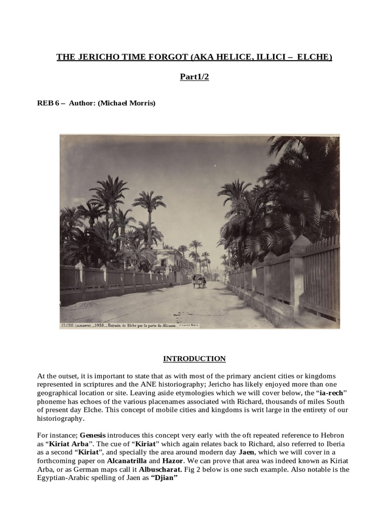 The Jericho Time Forgot Aka Helice Illic | PDF