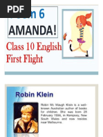 Class 10 English Poem 6 Amanda | PDF | Rhyme | Rapunzel