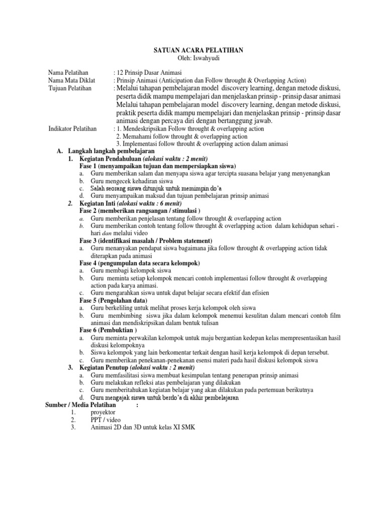 Follow Through 038 Overlapping Action Pdf