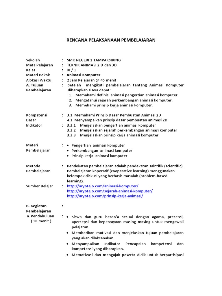 Memahami Prinsip Dasar Pembuatan Animasi 2d | PDF