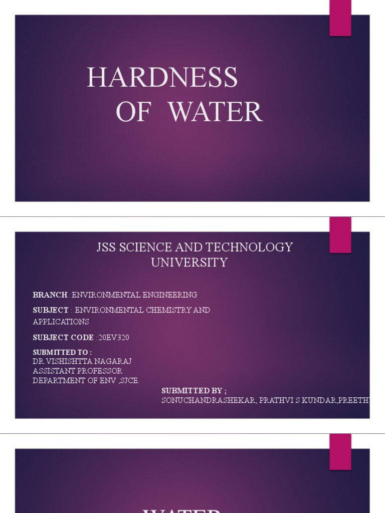 HARDNESS | PDF | Sodium Carbonate | Hydroxide