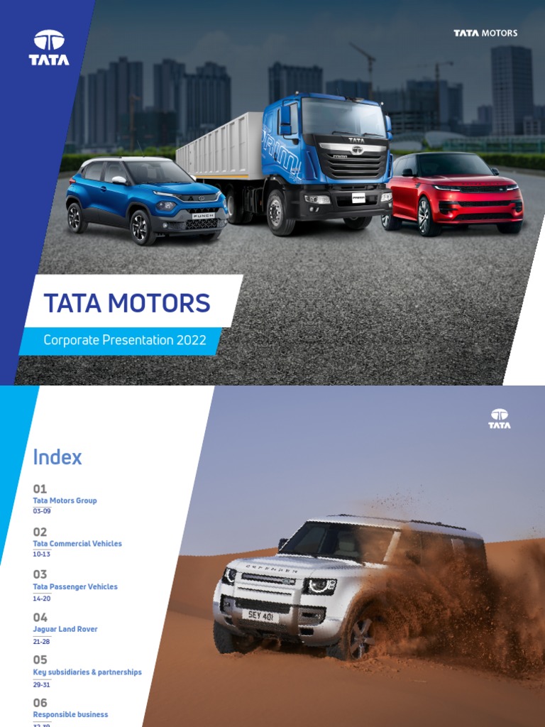 Tata Motors Group Corporate Presentation 2022 | PDF | Vehicles | Motor ...
