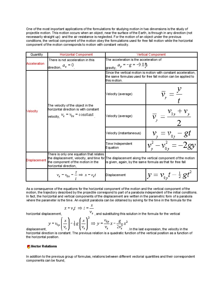 Trigenometry in Projectile Motion | PDF | Trigonometric Functions | Velocity