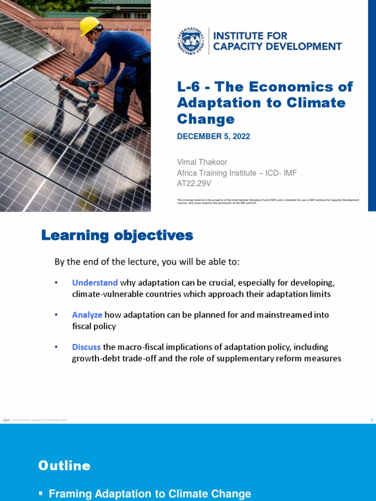 L6 - The Economics of Adaptation To Climate Change | PDF | Government ...