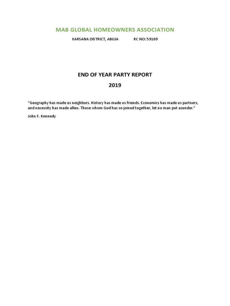 Mab Global Homeowners Association | PDF | Food And Drink | Foods