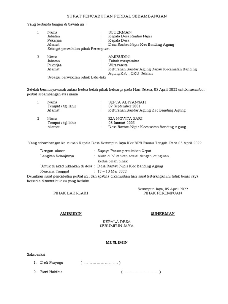 S.PENCABUTAN PERBAL SEBbngan 2 | PDF