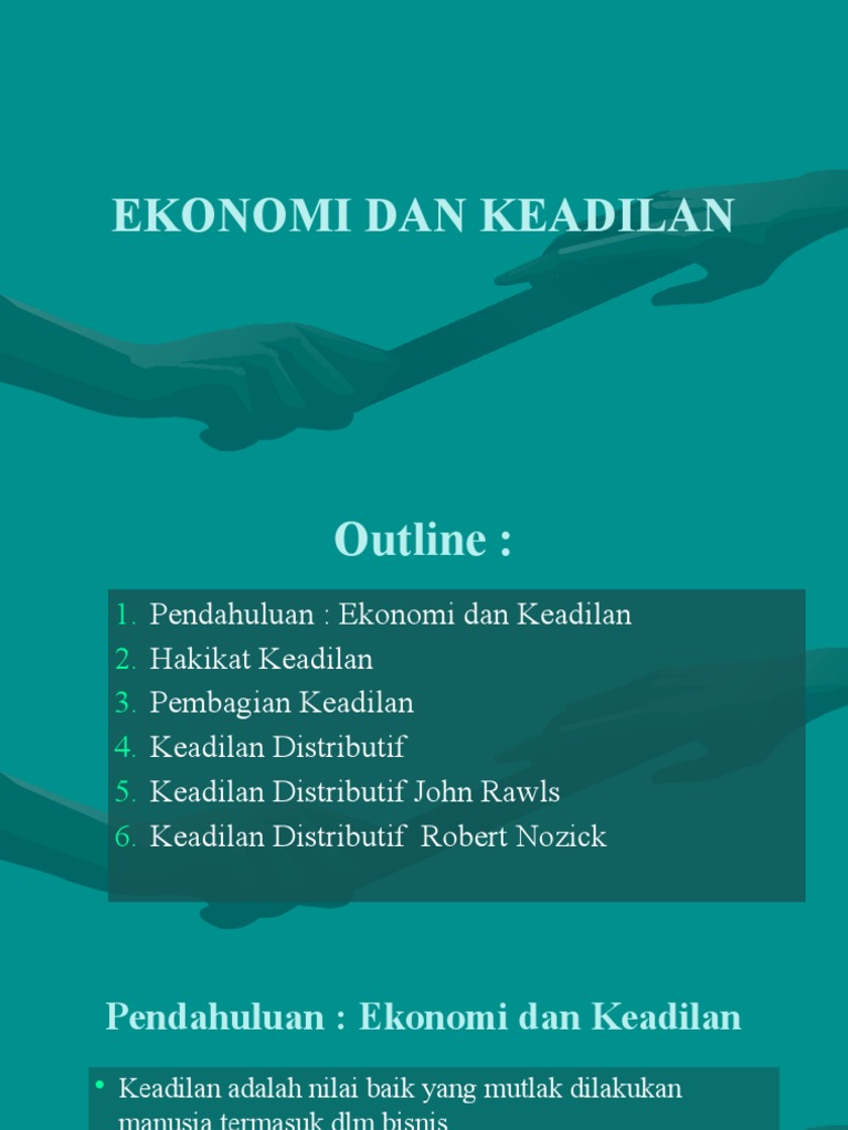 Keadilan Distributif dalam Ekonomi | PDF