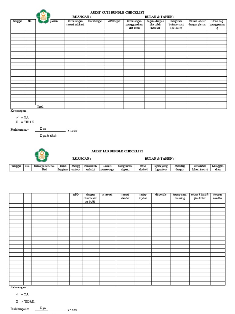 Form Audit Bundle Checklist | PDF